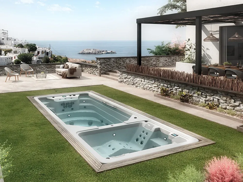 Swimspa 6 places : baignade et détente pour toute la famille - Aquavia Spa